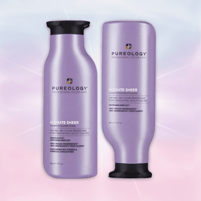 Pureology Hydrate vs Hydrate Sheer Shampoo and Conditioner